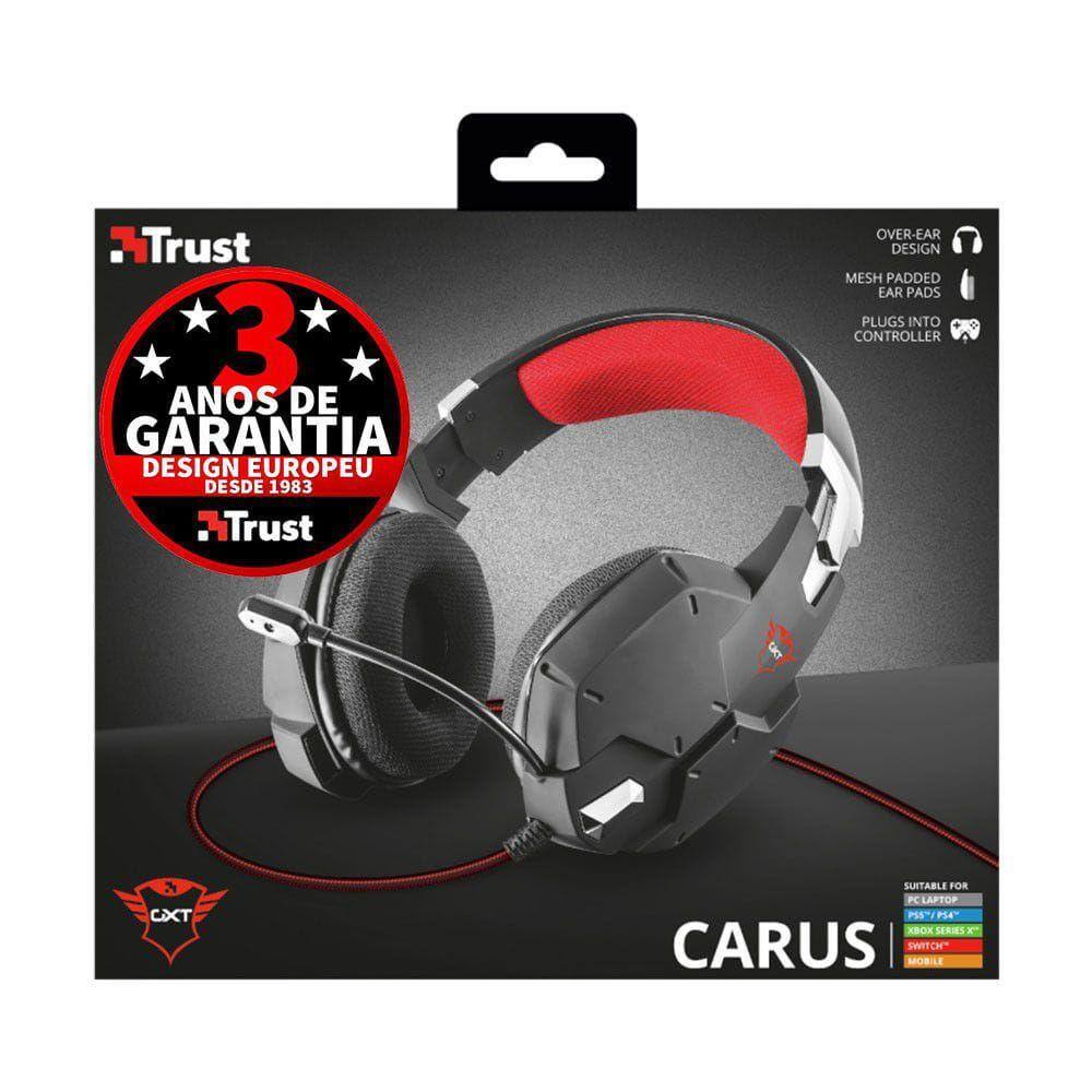 Headset gamer carus preto multiplataforma trust gxt 322 | Casas Bahia