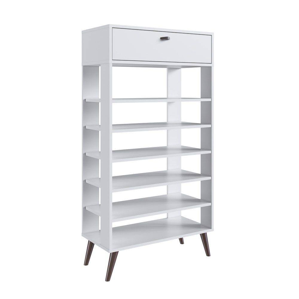 Sapateira branca multiuso com pes | Casas Bahia