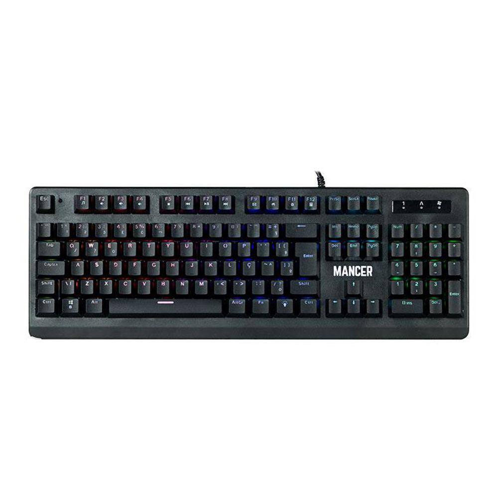 Teclado mecanico mancer shade rgb rainbow switch outemu blue | Promoção ...