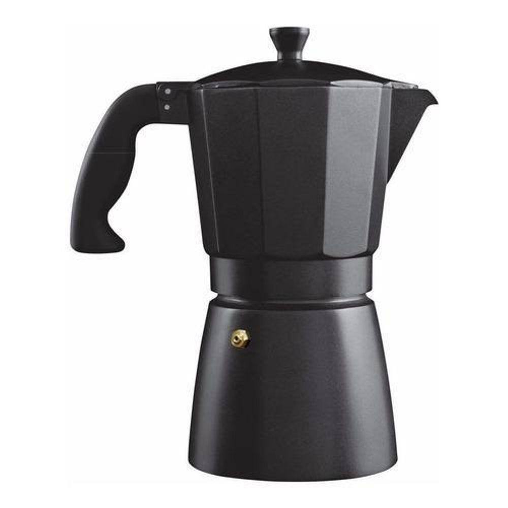 Cafeteira moca bule italiana aluminio 6 xicaras com valvula seguranca ...