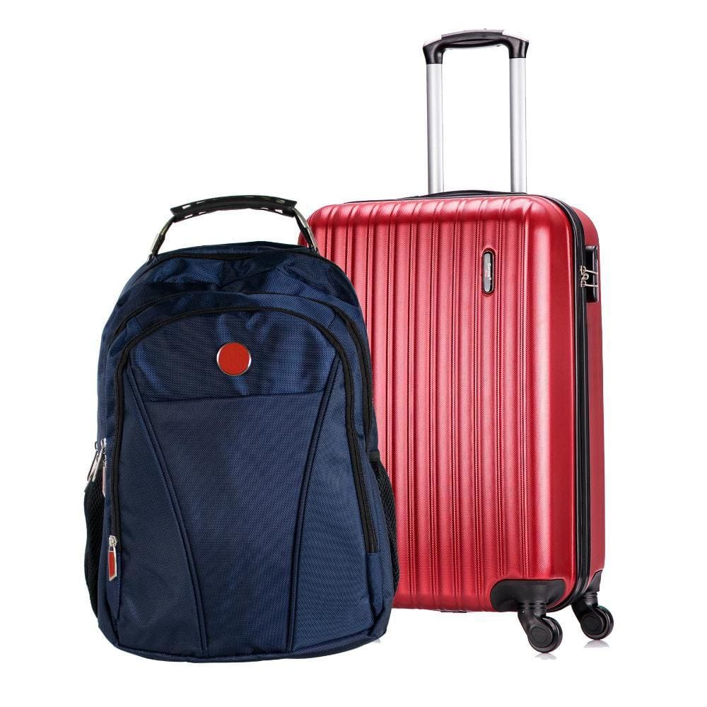 Mochila mala executiva de bordo com rodas 360o para notebook e viagem ...