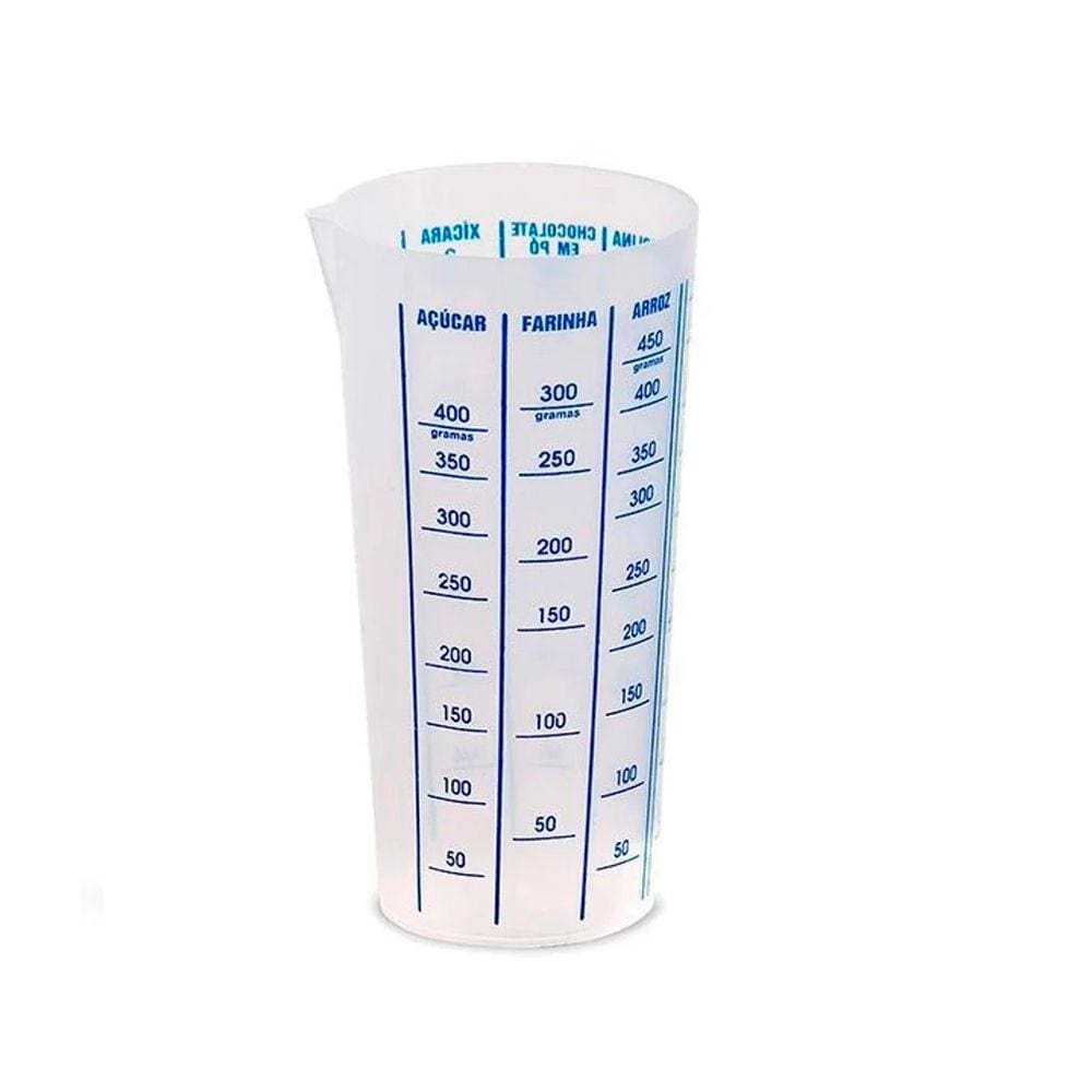 Copo medidor plastico graduado 500 ml injetemp | Casas Bahia