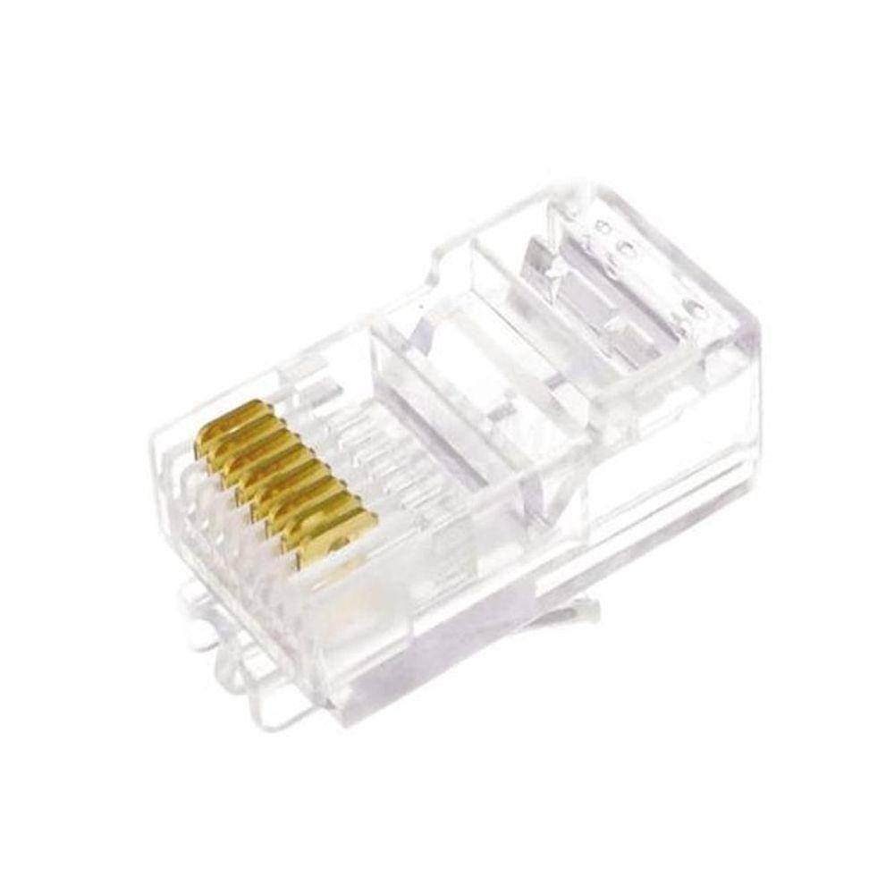 Conector rj45 kit pacote 100 cat5e 8vias chipsce | Casas Bahia