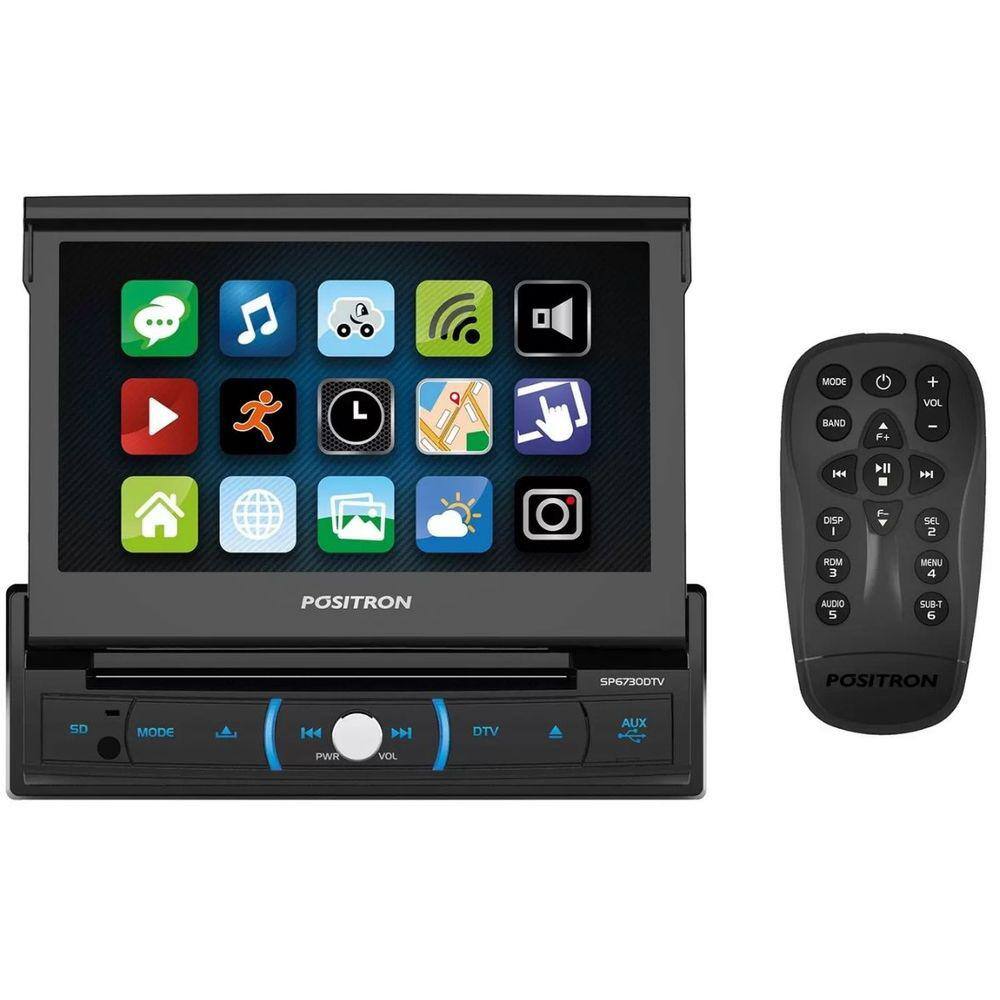 Central multimidia retratil positron Black Friday | Vale Pix - Casas Bahia