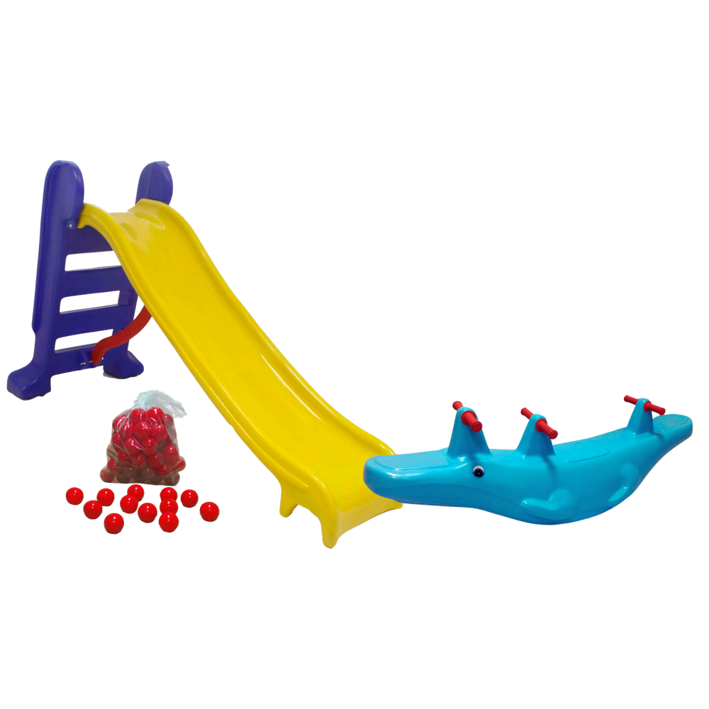 Piscina bolinha escorregador gangorra | Promoção Gol de Pix Casas Bahia