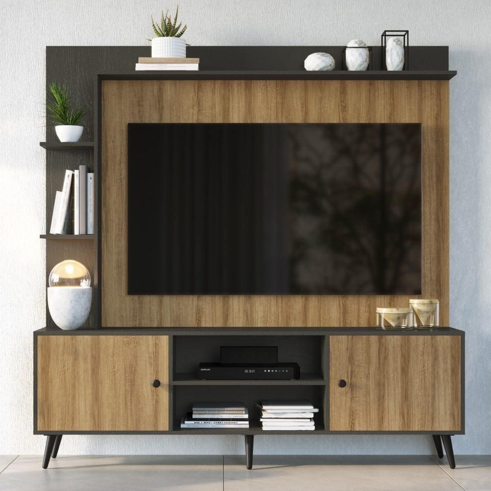 Painel com rack suspenso 50 polegadas | Casas Bahia