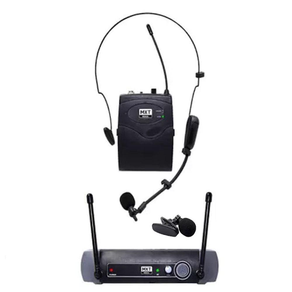 Microfone lapela sem fio headset mxt uhf 10bp profissional ...