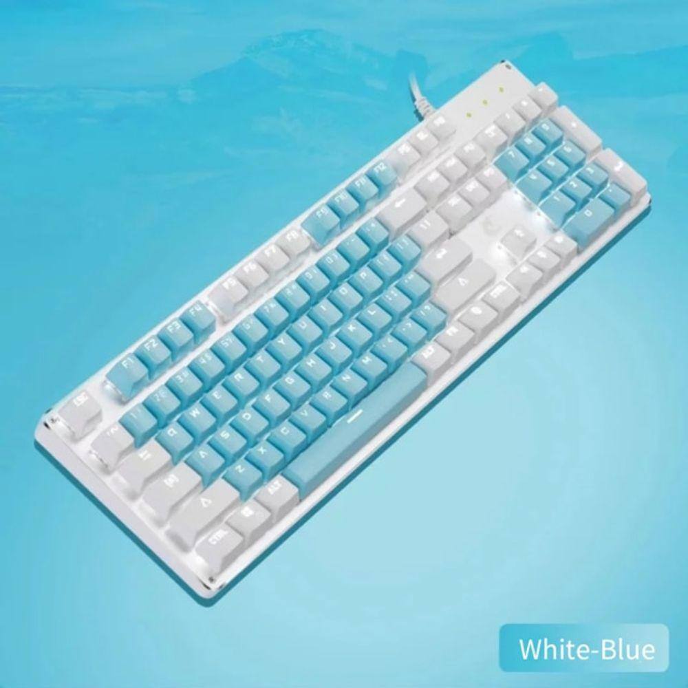 Teclado gamer azul claro | Casas Bahia
