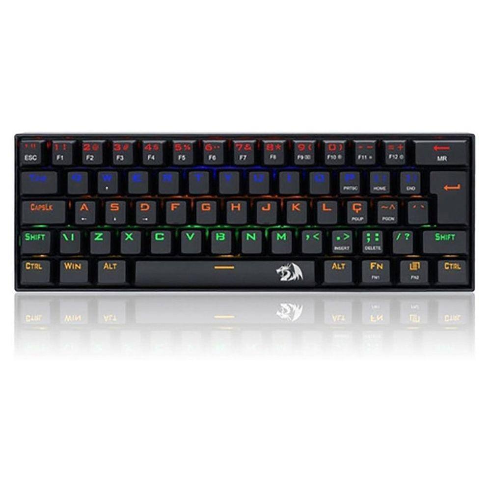Teclado mecanico redragon lakshmi k606 rainbow usb teclado Black Friday ...