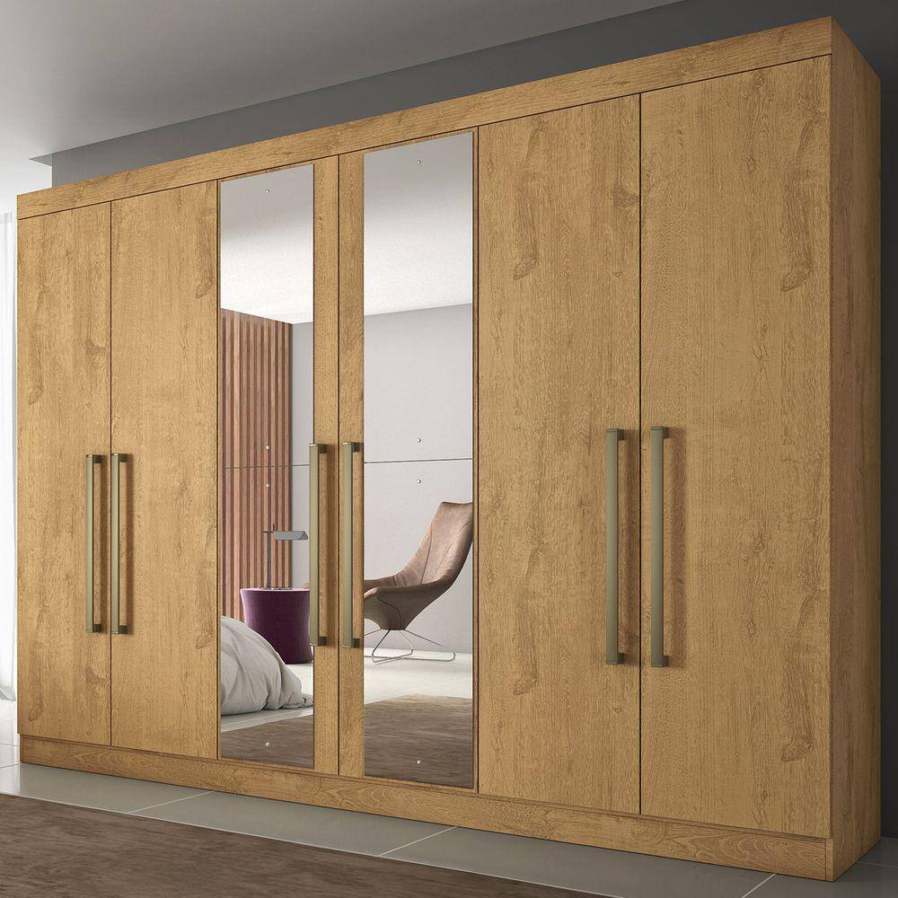 Guarda roupa de 6 portas 100 mdf | Casas Bahia
