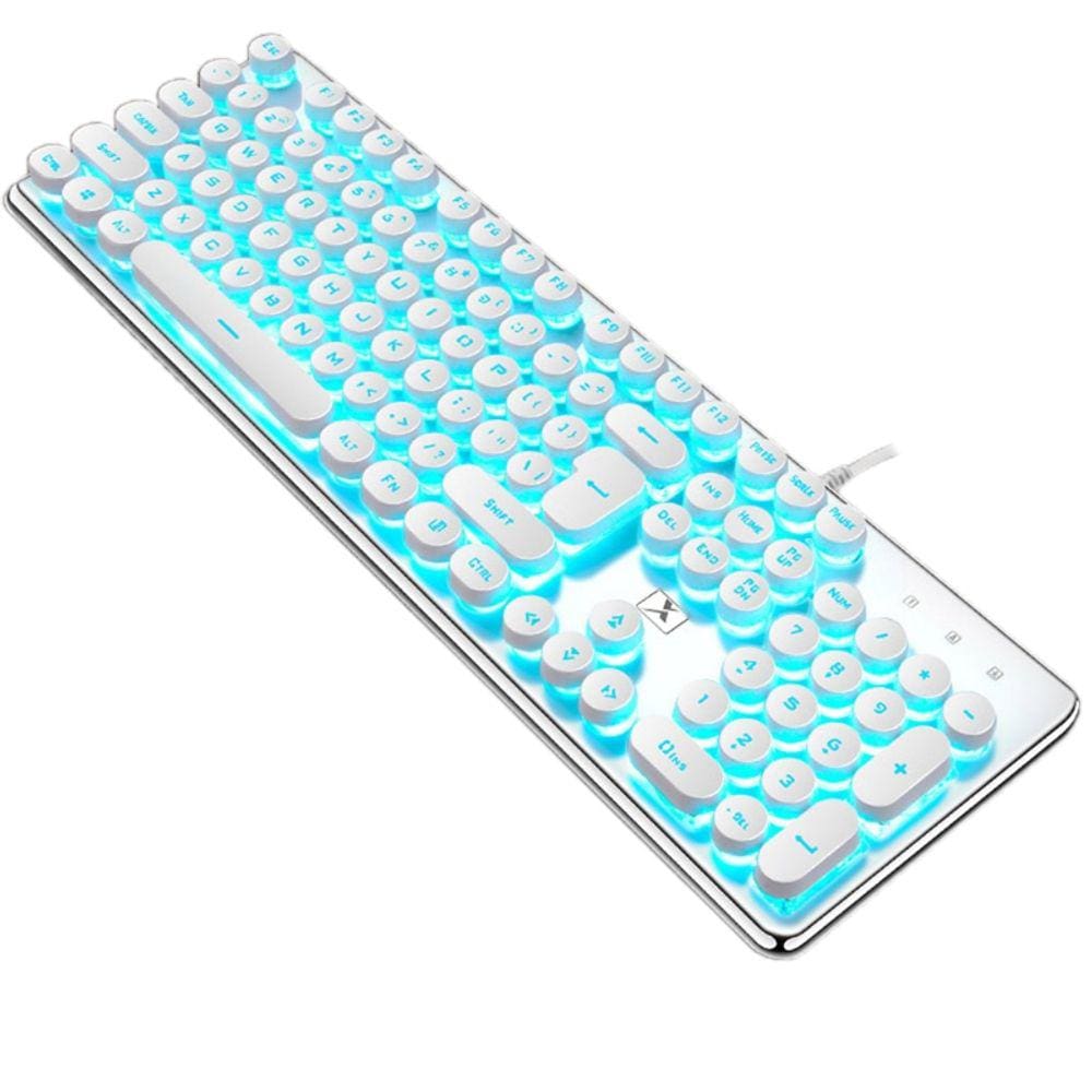 Teclado gamer azul claro | Casas Bahia
