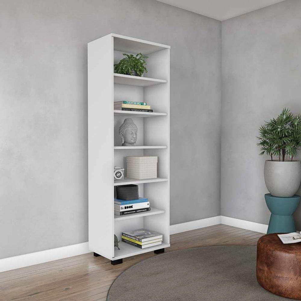 Estante branca pequena home | Casas Bahia