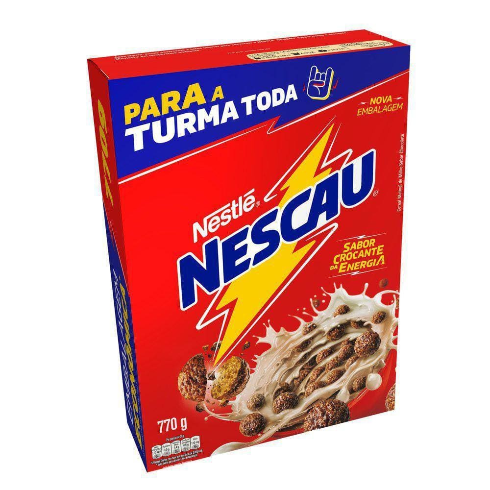 Tabela nutricional nescau cereal | Black Friday Casas Bahia