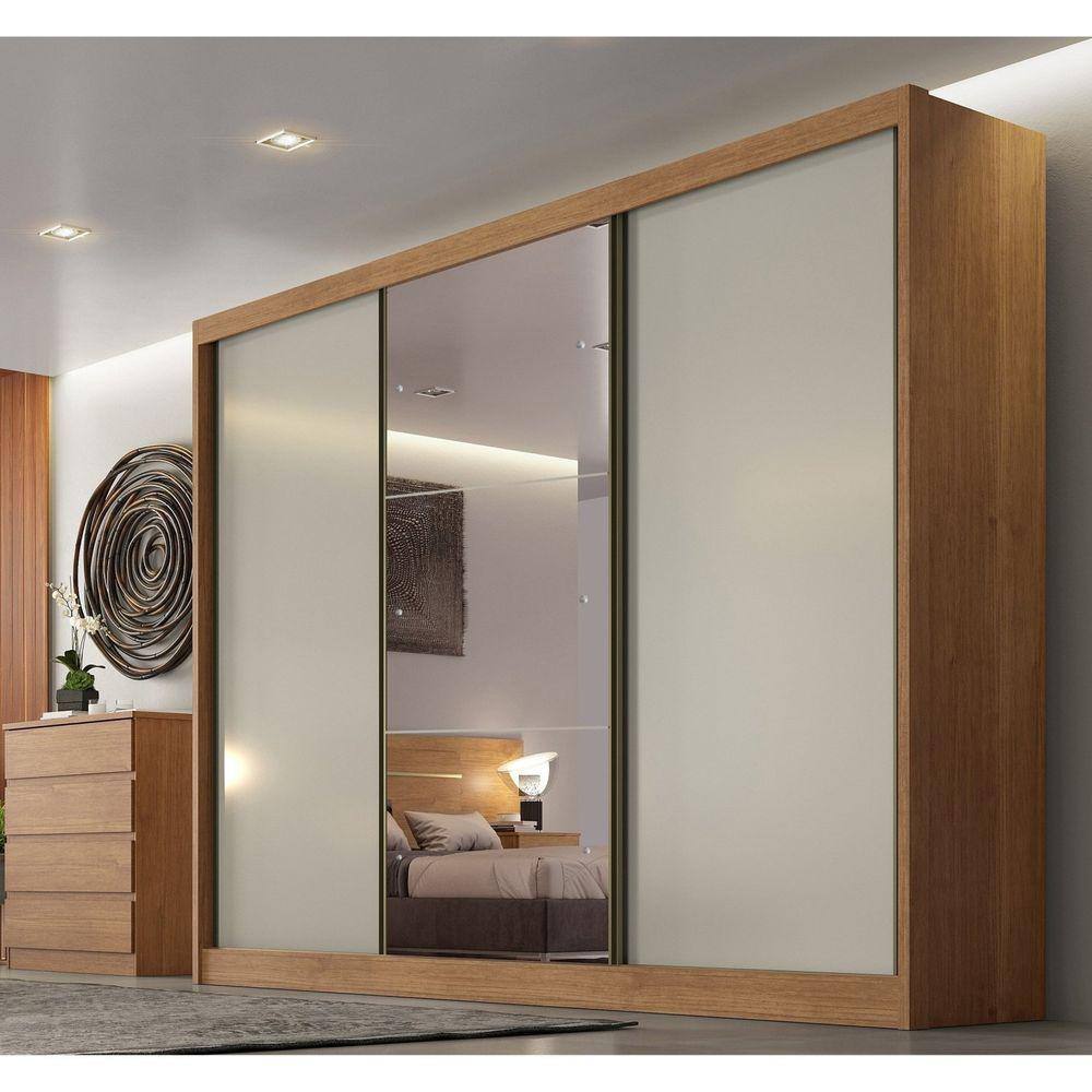 Guarda roupa casal spazzio espresso moveis branco | Casas Bahia