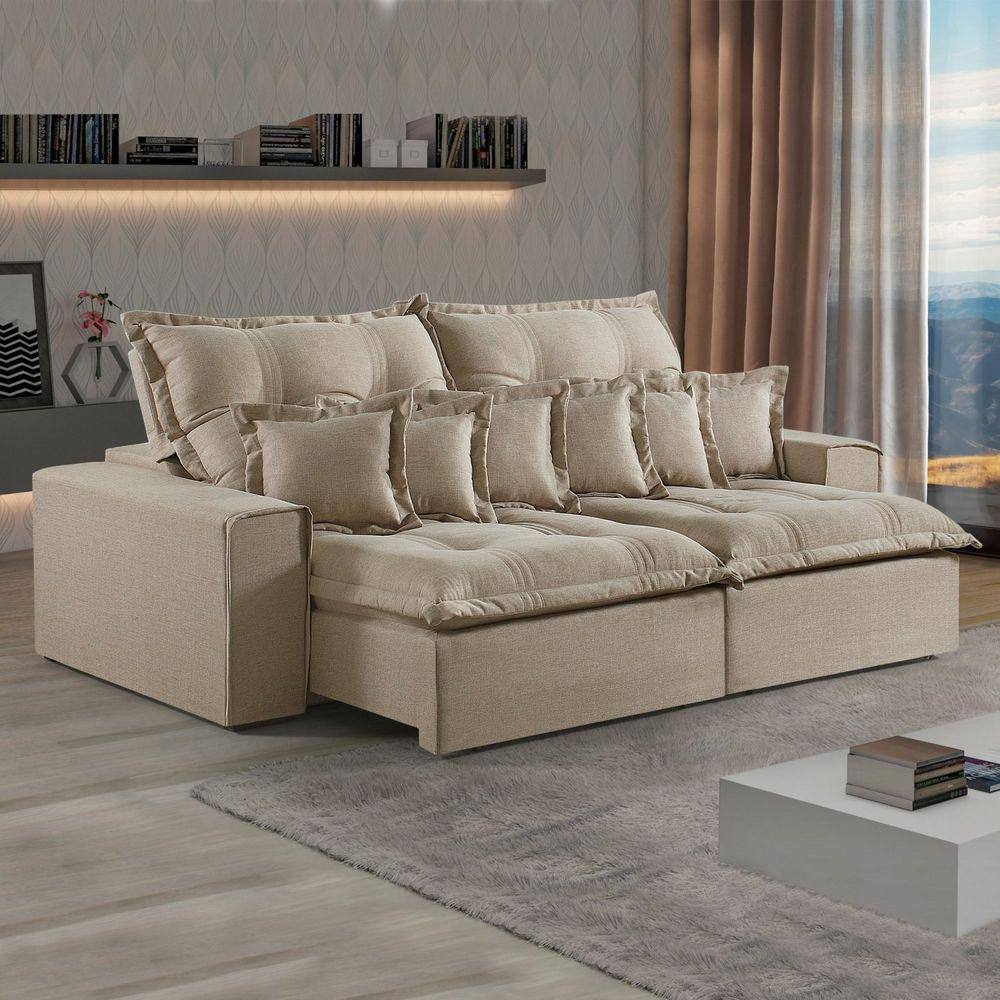 Sofa retratil reclinavel 250 m | Casas Bahia