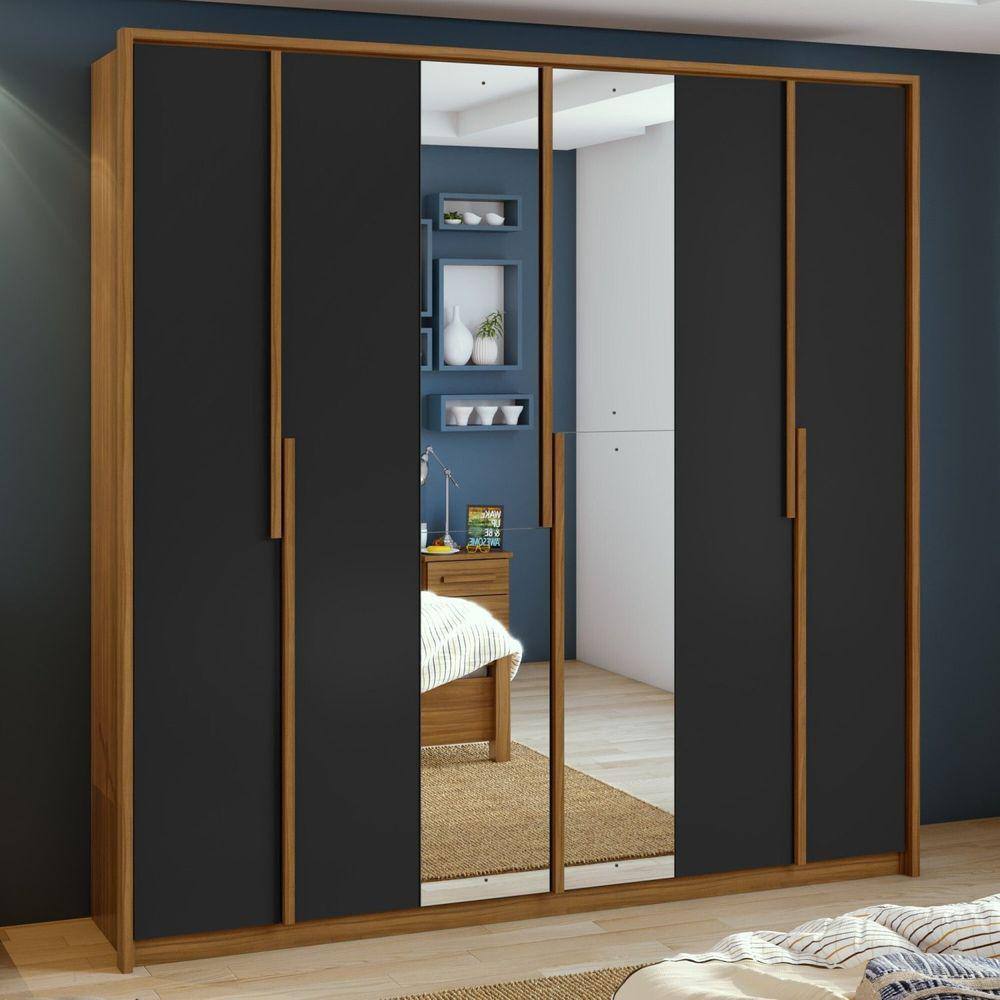 Guarda roupa casal mdf rovere | Casas Bahia