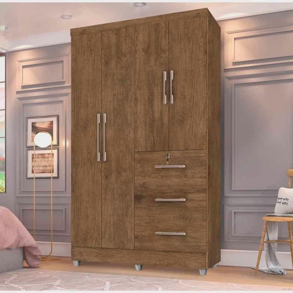 Guarda roupa solteiro tokio 2 porta 4 gaveta | Casas Bahia