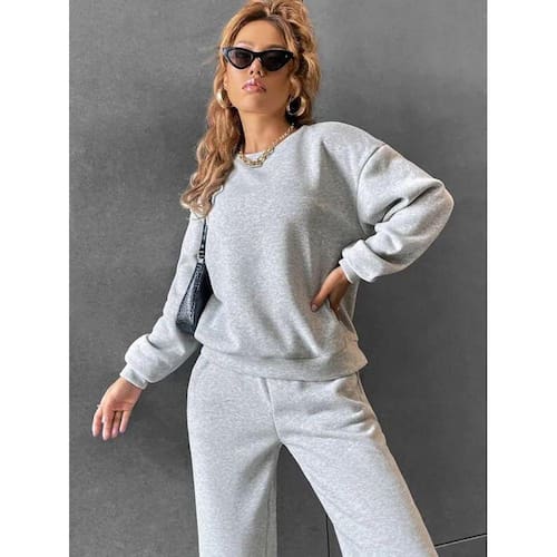 Conjunto de Moletom Abrigo Feminino Flanelado Algodão | Casas Bahia Conjunto de Moletom Abrigo Feminino Flanelado Algodão | Casas Bahia
