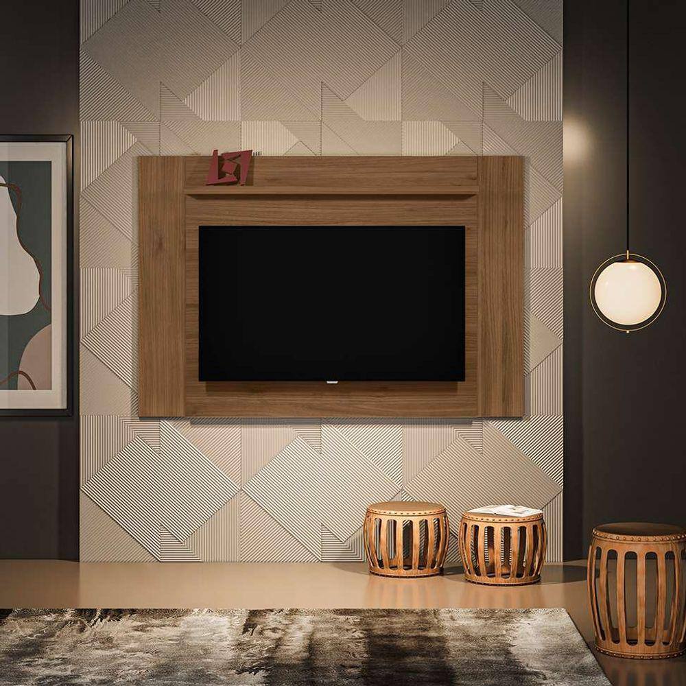 Painel tv 60 polegadas nogueira | Casas Bahia