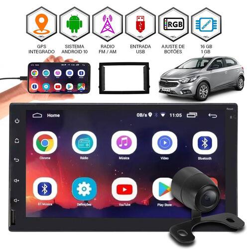 Central Multimídia Chevrolet Joy 2020 a 2022 Sistema Android Wi-Fi 7 ...