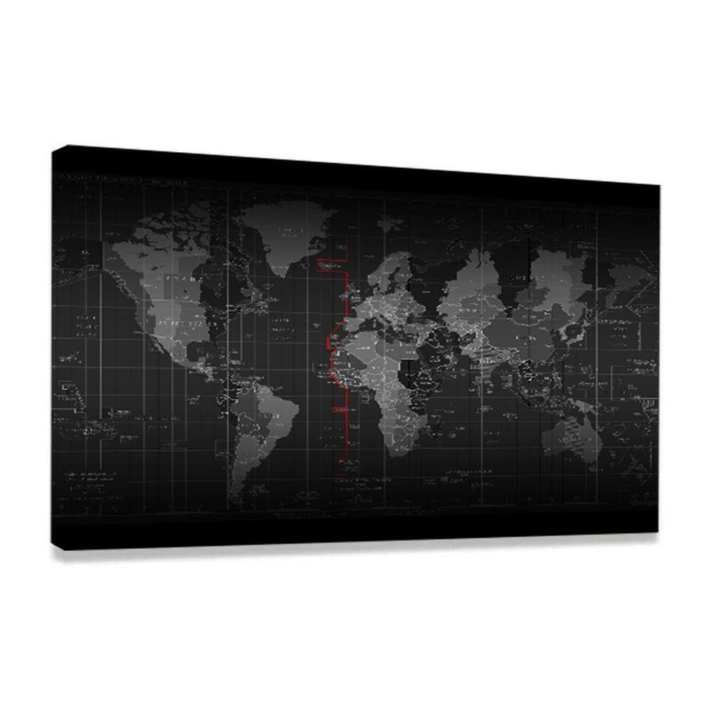 Quadro sala mapa mundi | Casas Bahia
