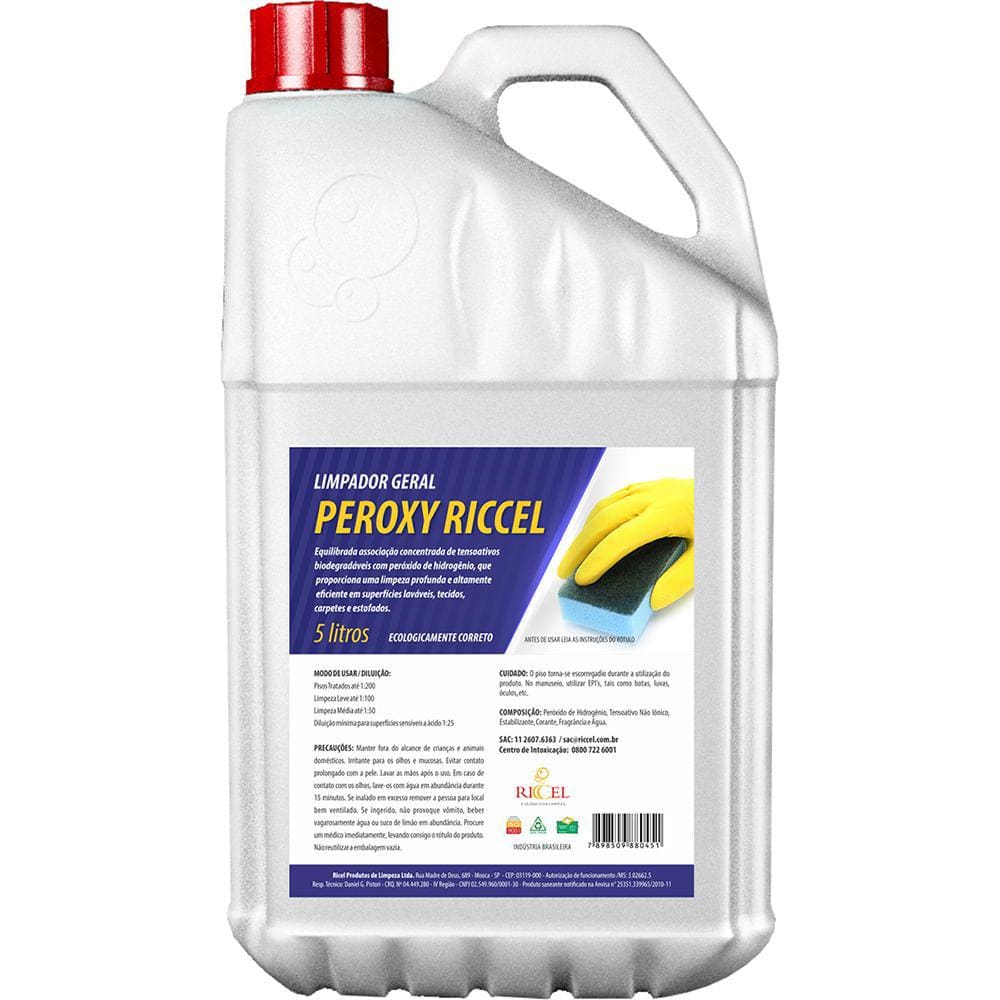 Limpador geral peroxy 5l riccel | Casas Bahia
