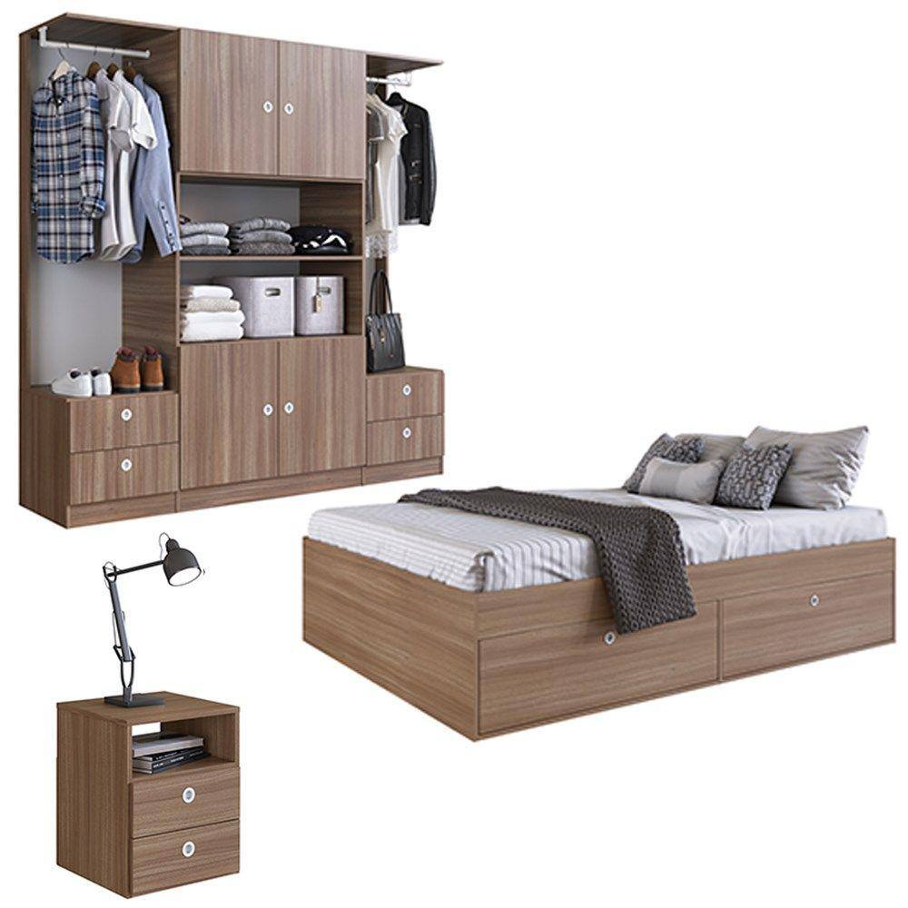 Guarda roupa casal cama queen | Casas Bahia