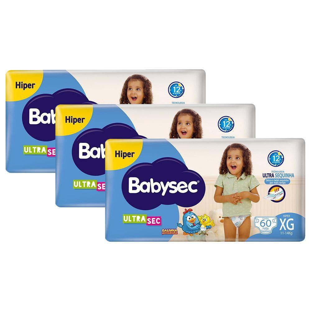 Fralda descartavel babysec galinha pintadinha xg 60 unidades Black ...