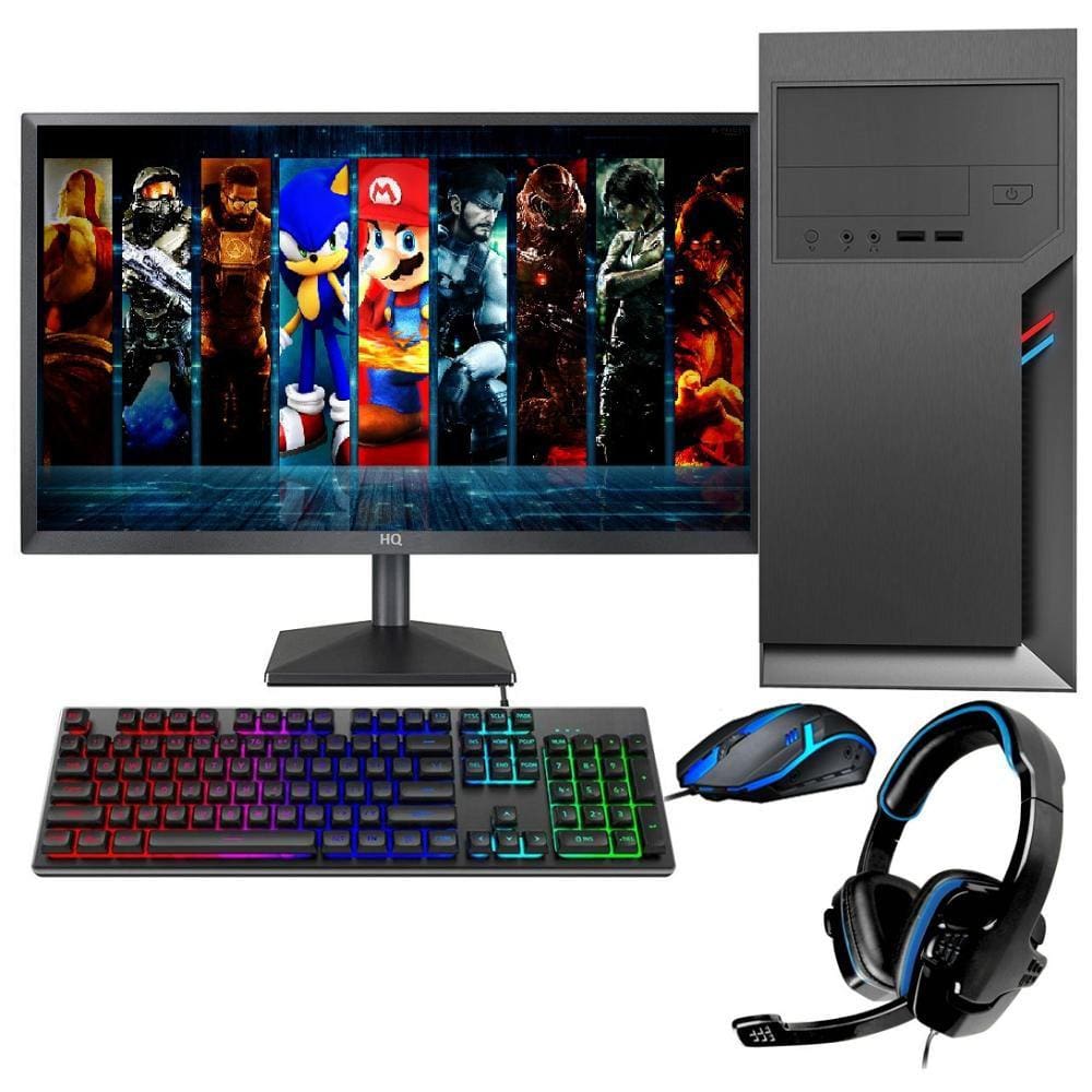 Computador pc gamer completo barato monitor 21 5 full hd hdmi intel ...