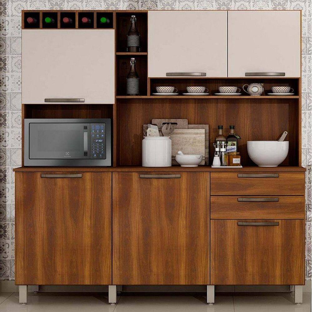 Kit cozinha salleto topazio 6 porta 2 gaveta branco Black Friday | Vale ...