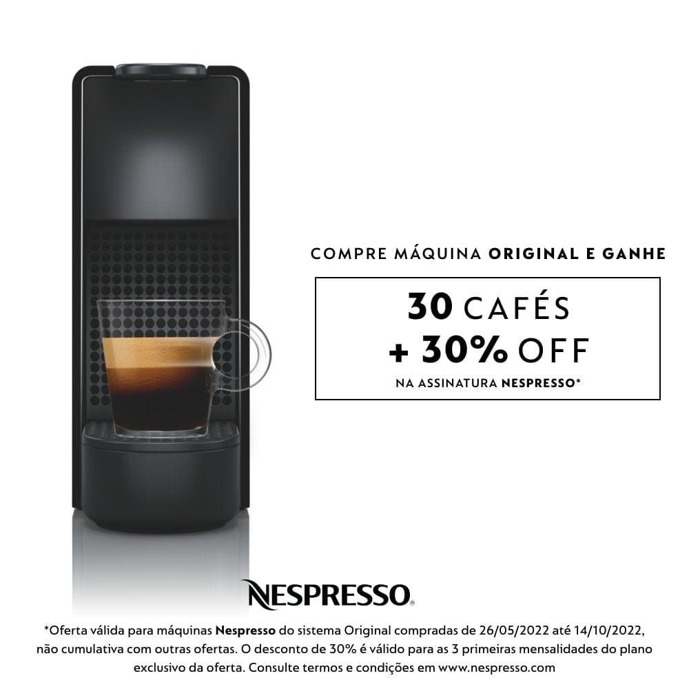 Cafeteira nespresso essenza mini preta 220v c30 Black Friday | Vale Pix ...