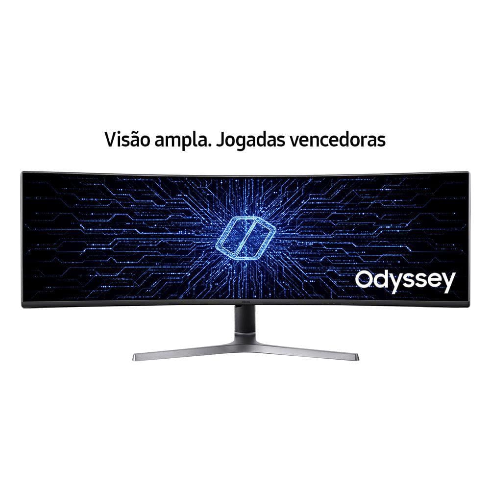 Monitor gamer curvo samsung odyssey 49 mini led dqhd 240hz | Casas Bahia