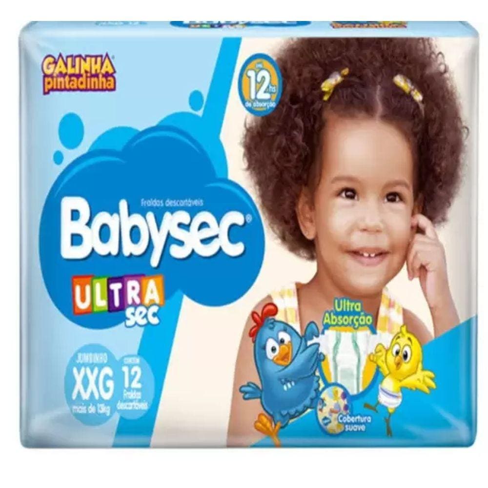 Fralda babysec ultrasec galinha pintadinha tam xxg Black Friday | Vale ...