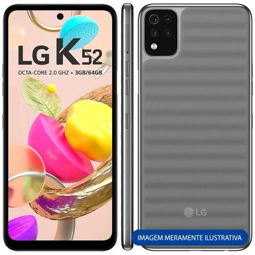 REEMBALADO: Smartphone LG K52 Cinza 64GB, | Black Friday REEMBALADO: Smartphone LG K52 Cinza 64GB, | Black Friday