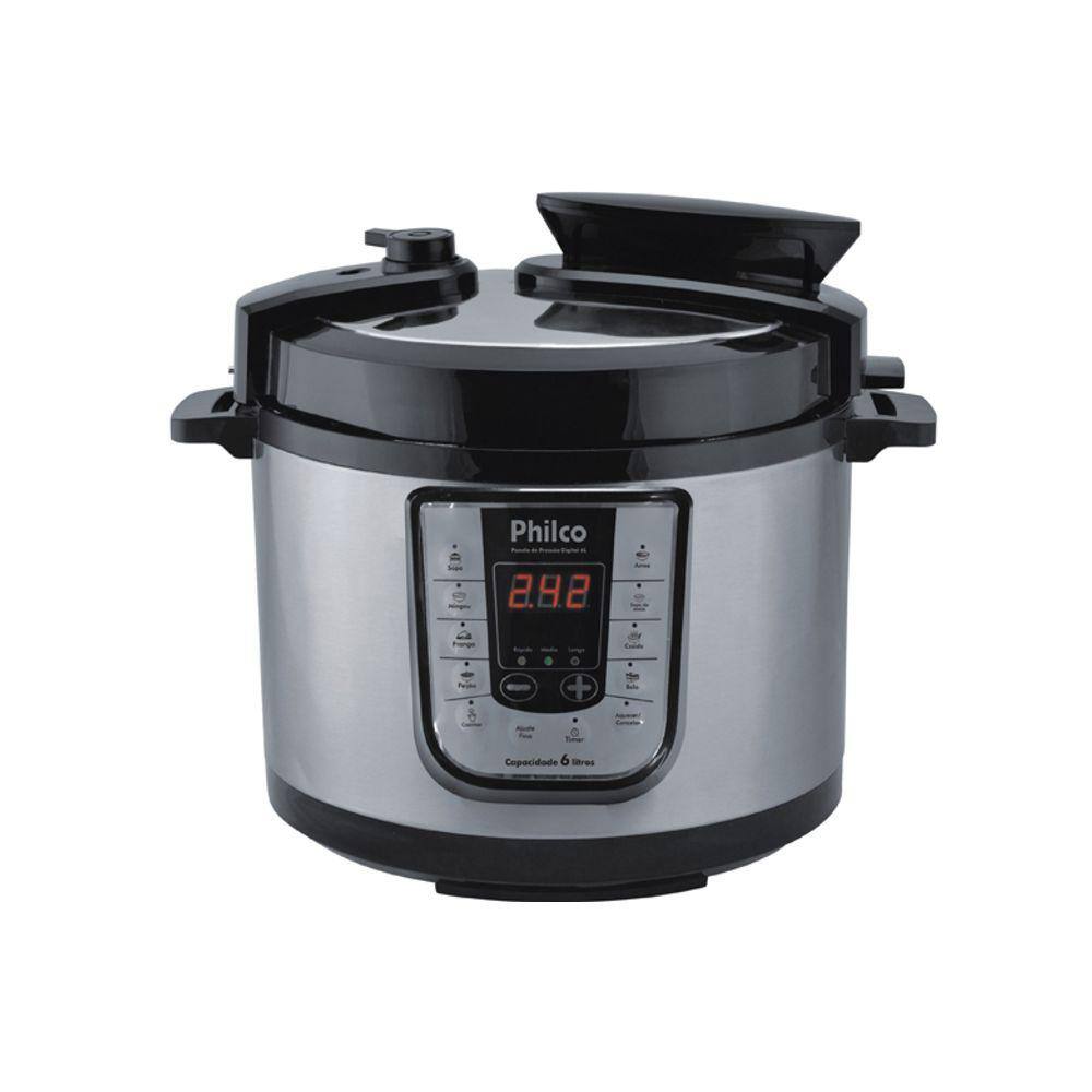 Panela eletrica pressao philco pppv inox black preta1000w com ...