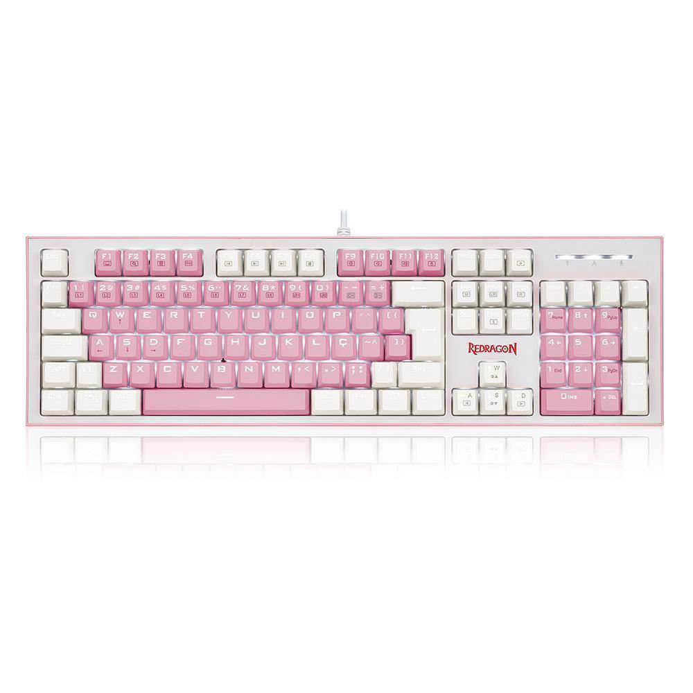 Teclado gamer com led rosa | Casas Bahia