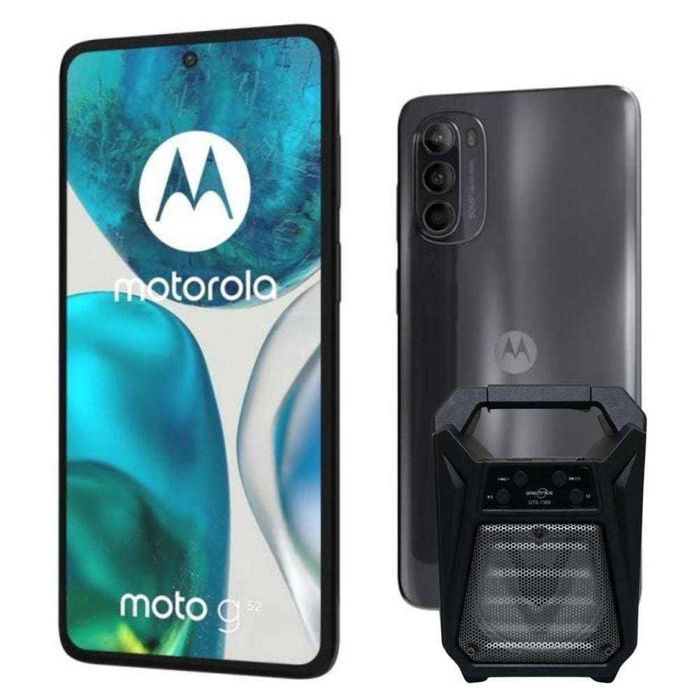 Smartphone Motorola Moto G 52 Preto 128GB, | Casas Bahia