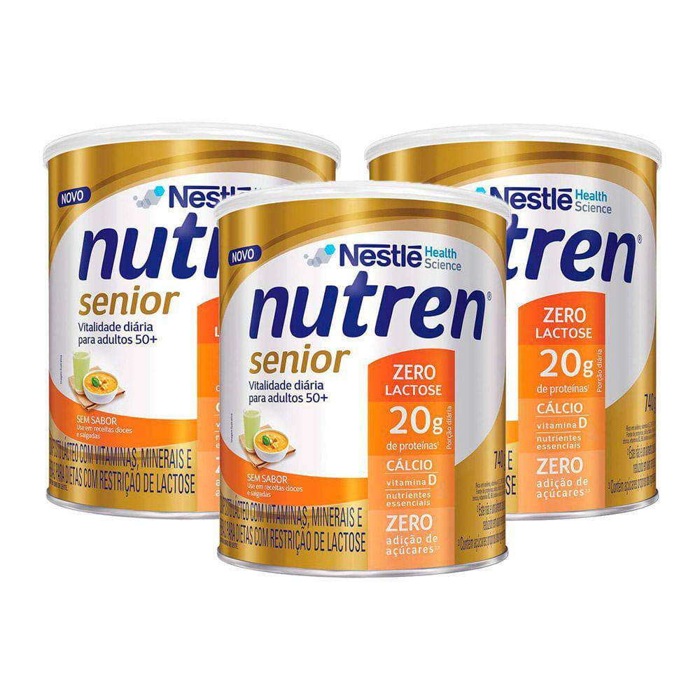 Kit suplemento alimentar nutren senior sem sabor | Casas Bahia