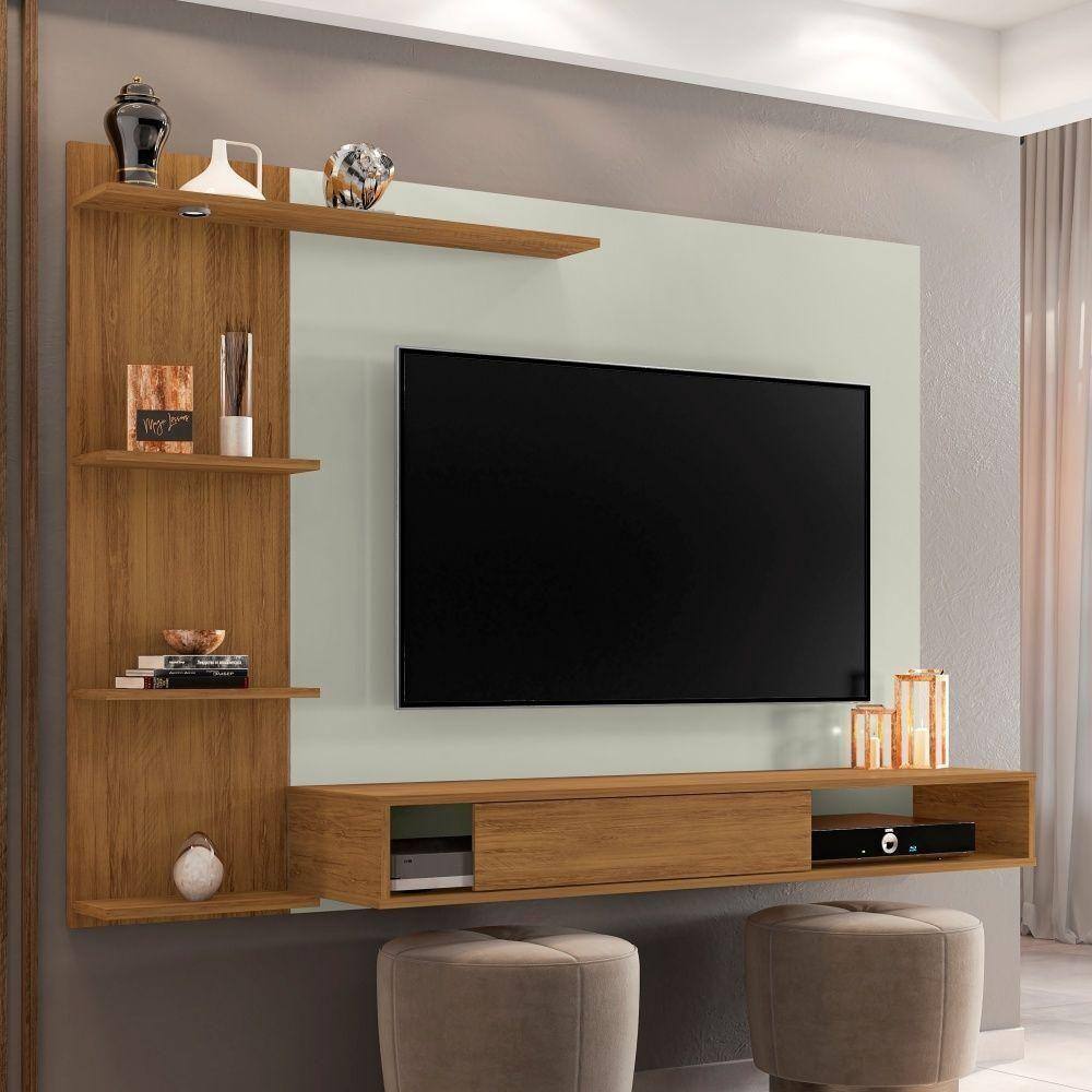 Painel e rack freijo | Casas Bahia