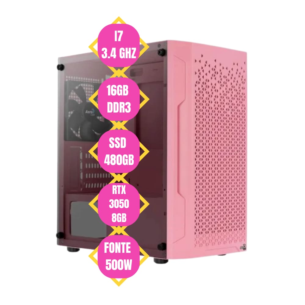 Desktop gamer i7 16gb ssd | Casas Bahia