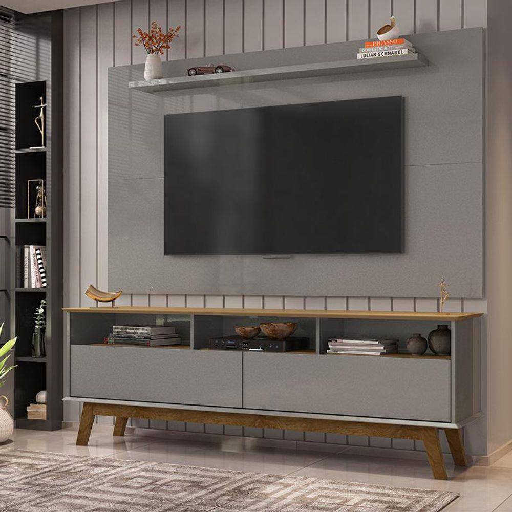 Conjunto Sala Rack Painel Elegant para TV ate 65 Polegadas | Casas Bahia