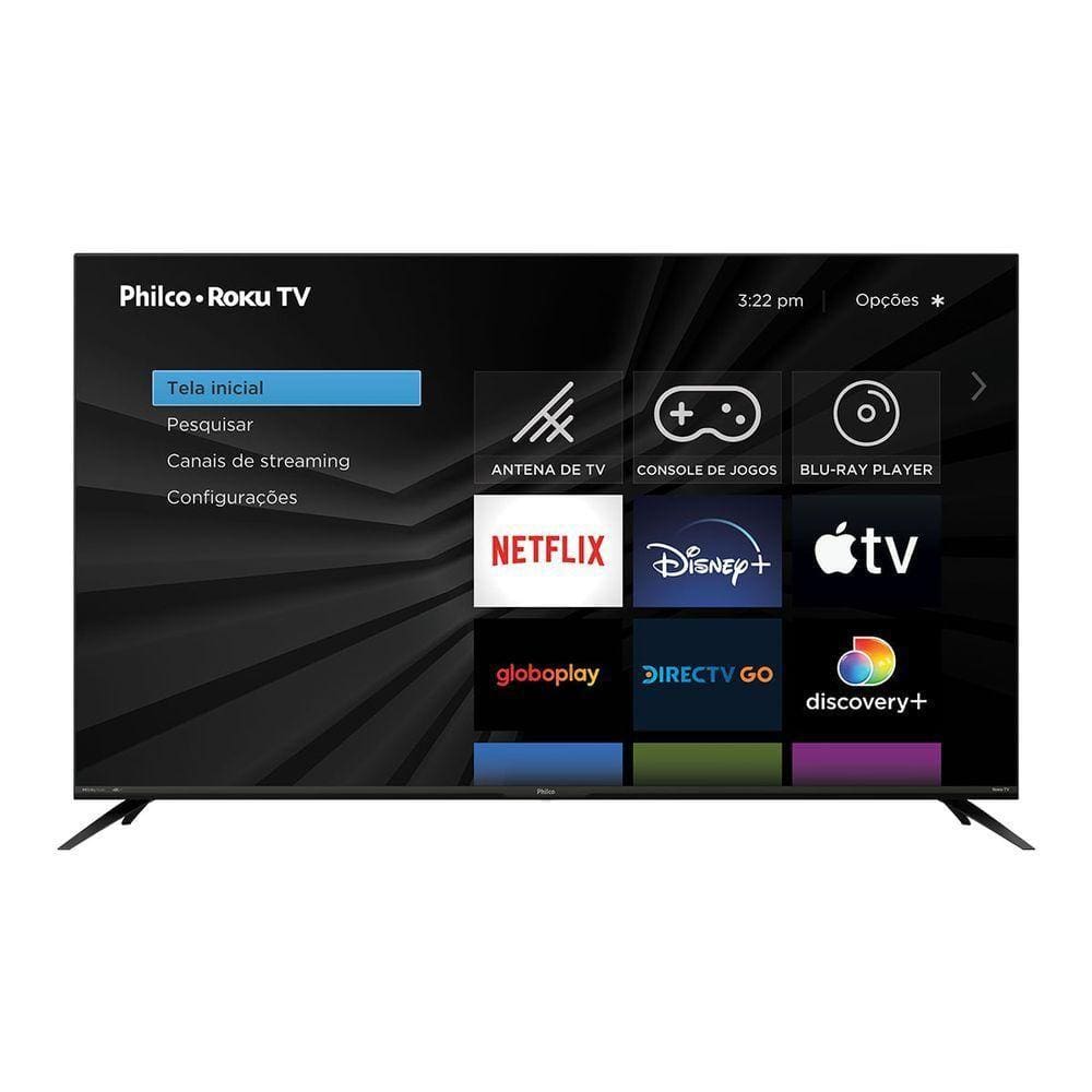 Smart TV Led Philco 50 Polegadas PTV50G70R2CBBL 4K | Black Friday Casas Bahia