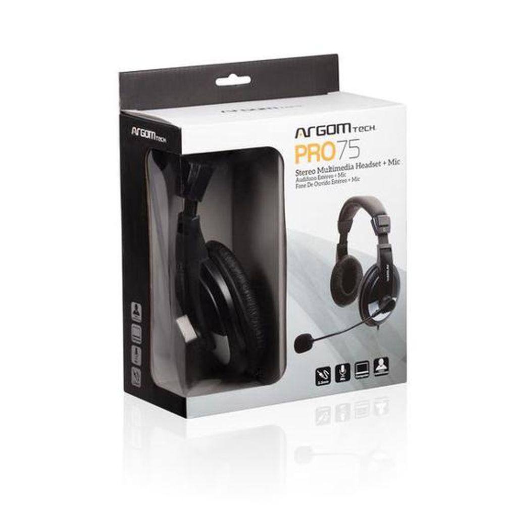 Fone de Ouvido Ultimate Sound Fit Bluetooth Argom Tech Arg-hs-2038bl ...