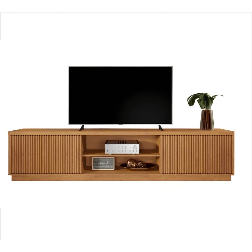 Painel rack tv 70 polegadas ripado | Casas Bahia