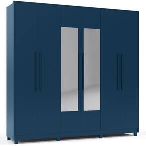 Guarda roupa casal com azul | Casas Bahia