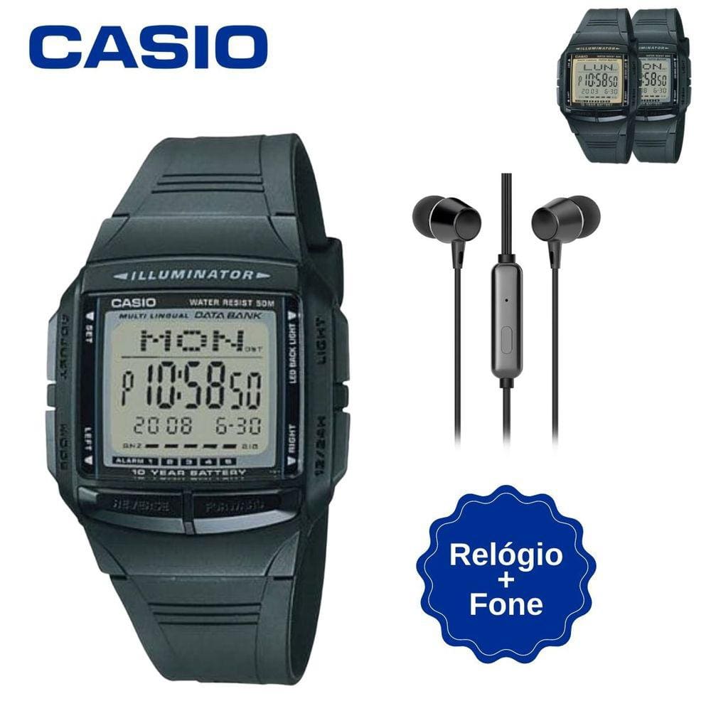 Relogio casio data bank db 360g 9adf | Casas Bahia