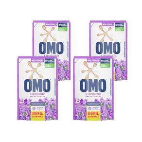 Lava roupa liquido lavanda omo sache 900ml refil economico edicao ...