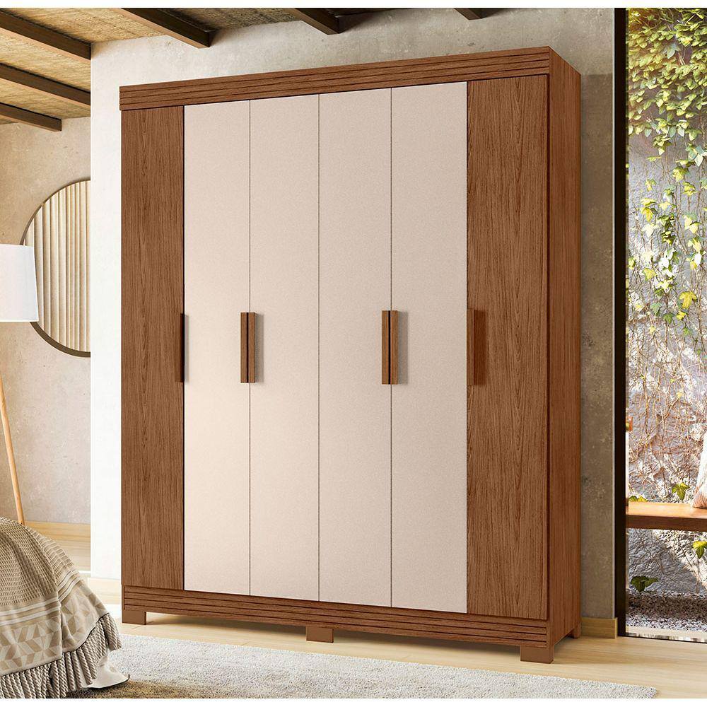 Roupeiro casal bege e avela | Casas Bahia