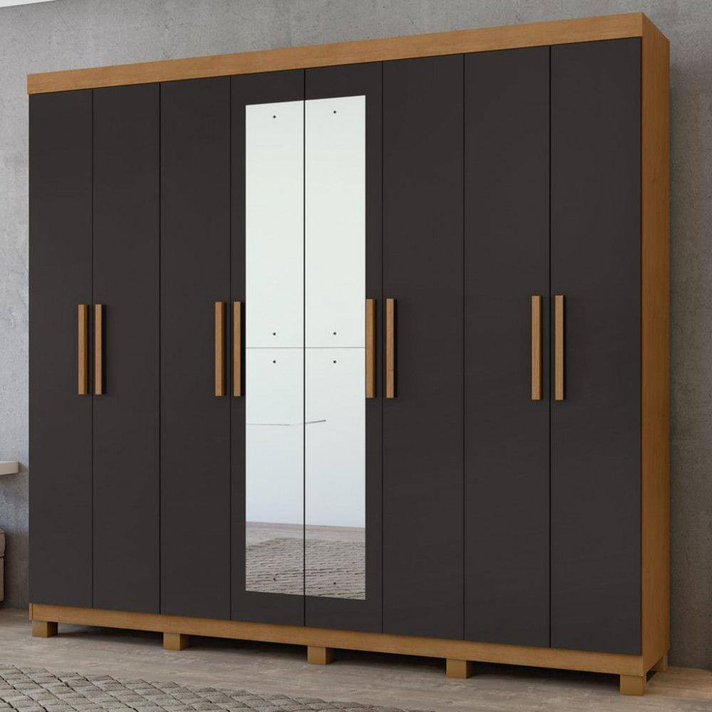 Guarda roupa 8 porta com pes | Casas Bahia