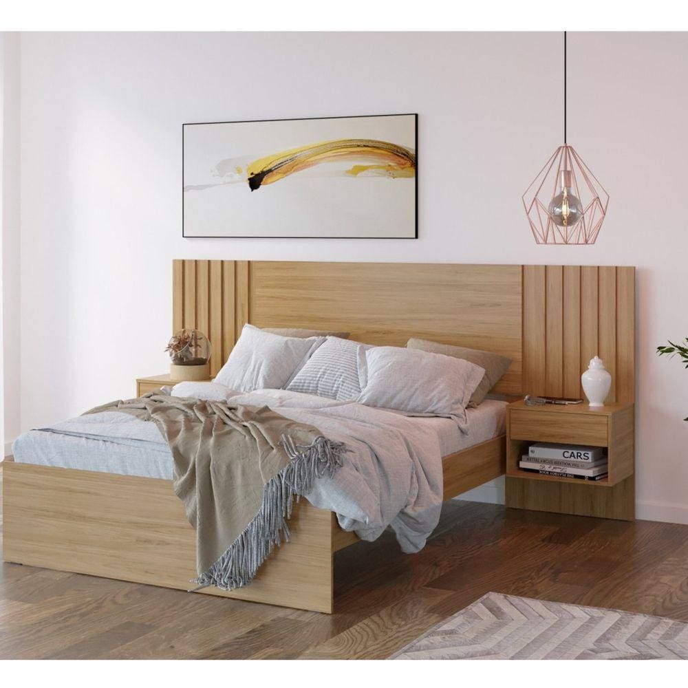 Cabeceira Para Cama Box de Casal e Queen Extensivel com Mesa de ...